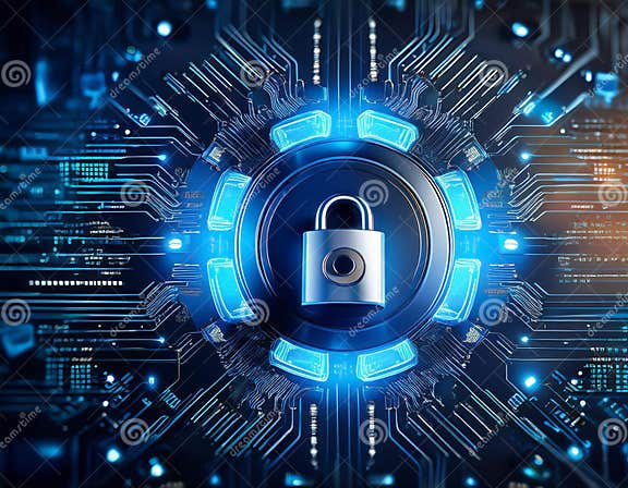 Visual of Cyber Security Services and Solutions Stock Illustration - Illustration of software ...