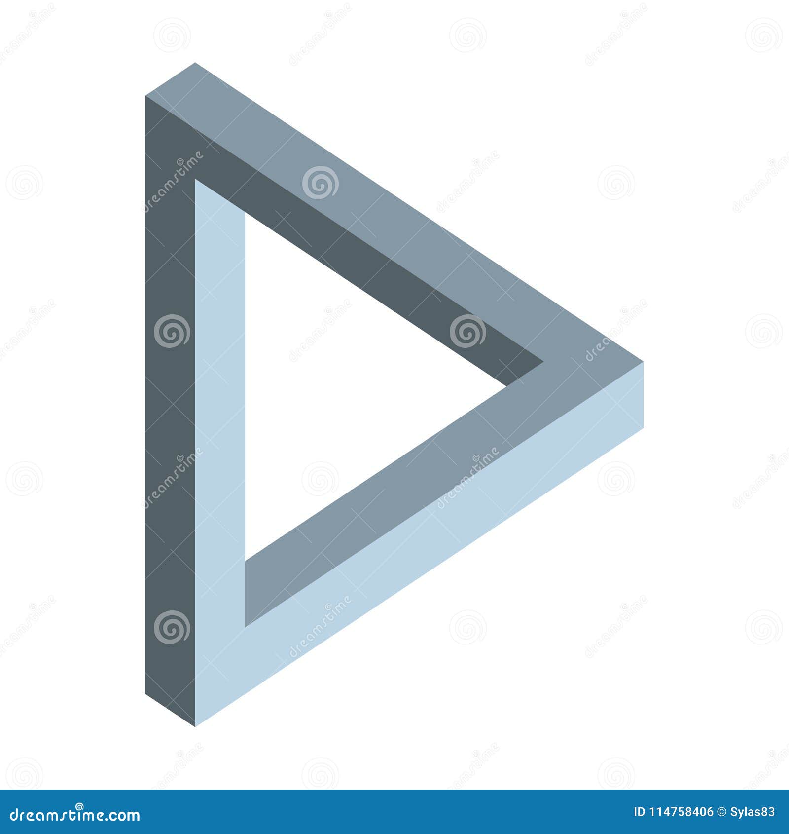 Spin, Motion and Optical Illusion. Vector Illustration of Impossible ...