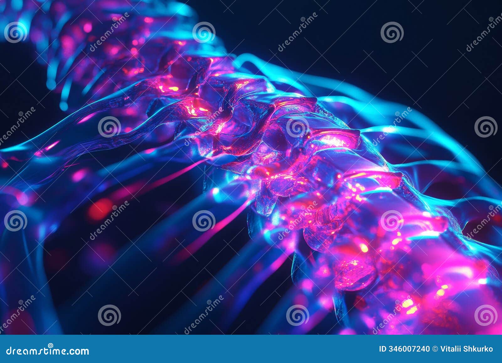 This Visual Depicts an Abstract Representation of a Human Spine ...