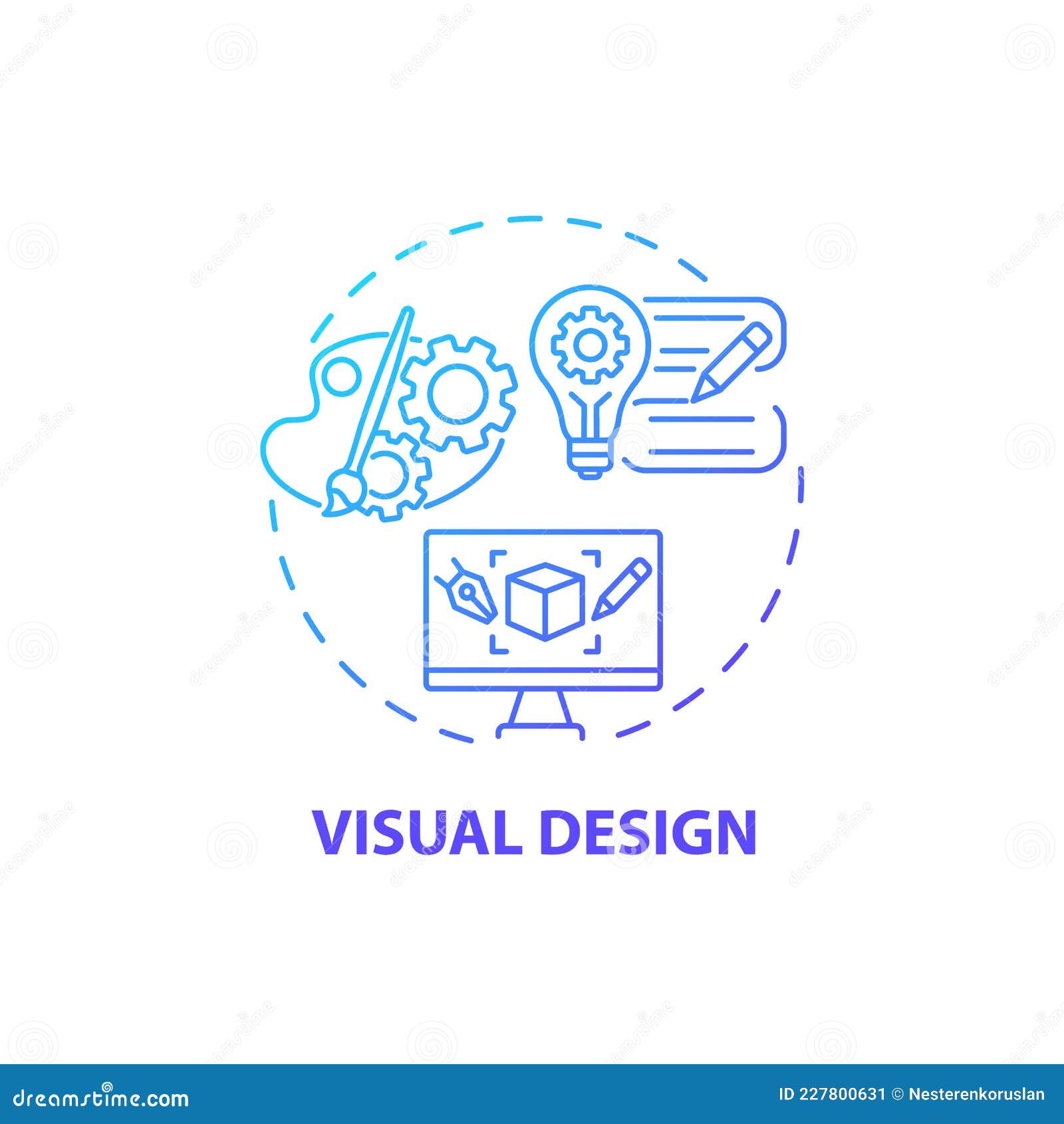 Visual design concept icon stock vector. Illustration of accessibility ...