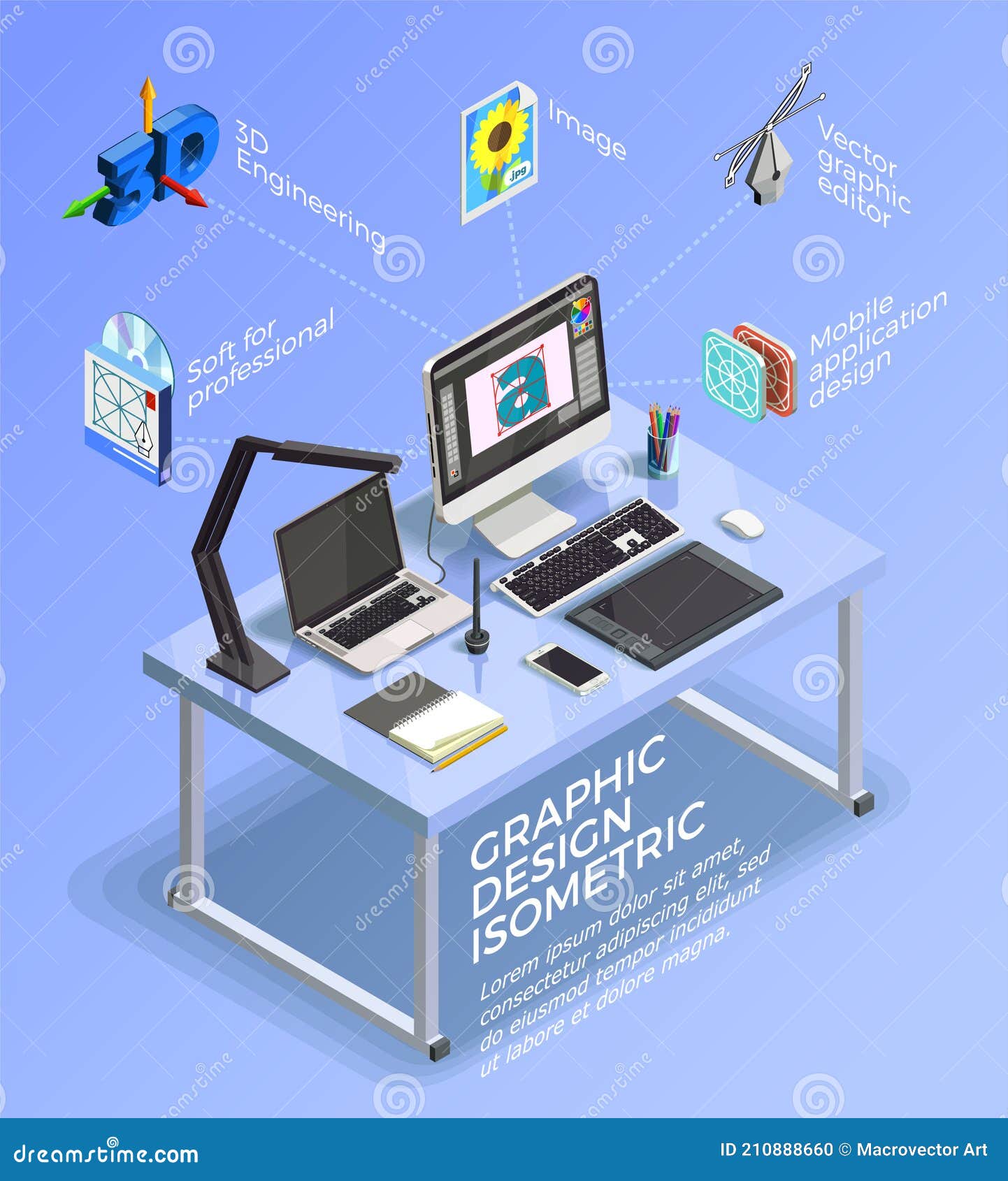 Visual Design Infographic Concept Stock Vector - Illustration of ...