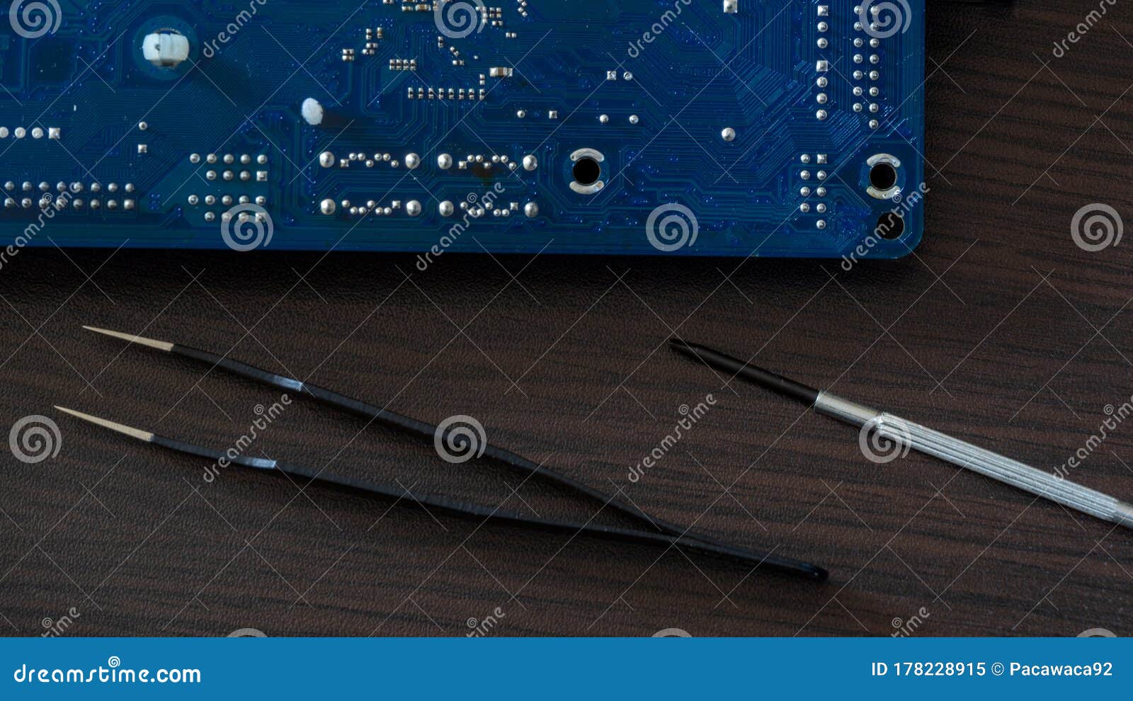 Visual Diagnosis of a Computer Stock Image - Image of background ...