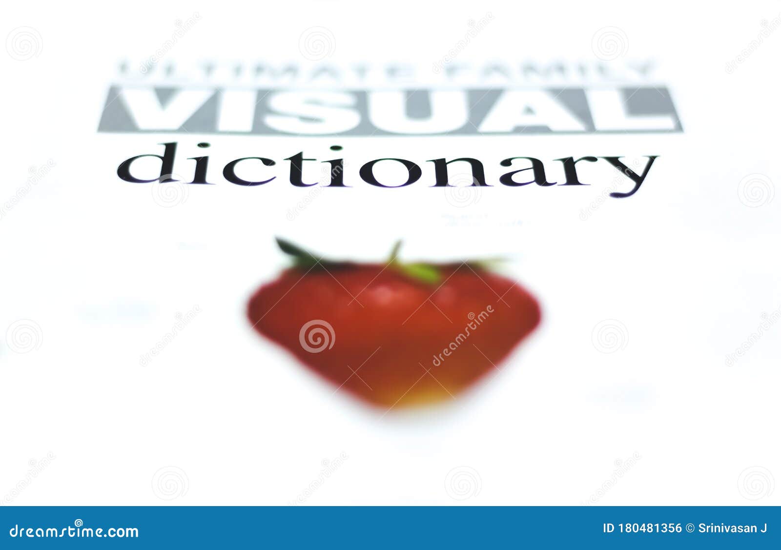 Visual Dictionary. Topic and Category on Colorful Background for ...