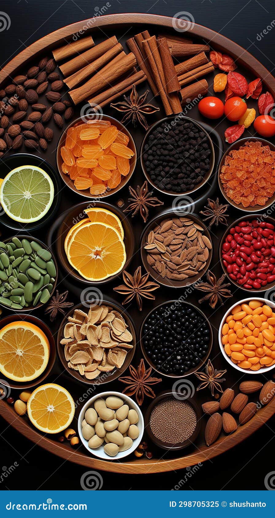 Visual of Different Types of Ingredients for Food Item Stock ...