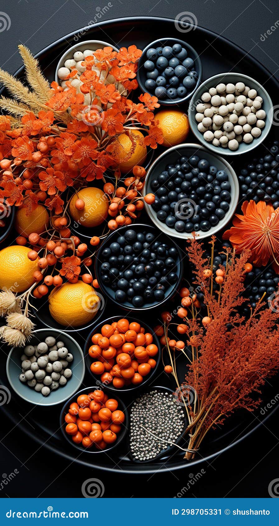 Visual of Different Types of Ingredients for Food Item Stock ...