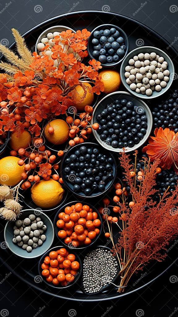 Visual of Different Types of Ingredients for Food Item Stock ...