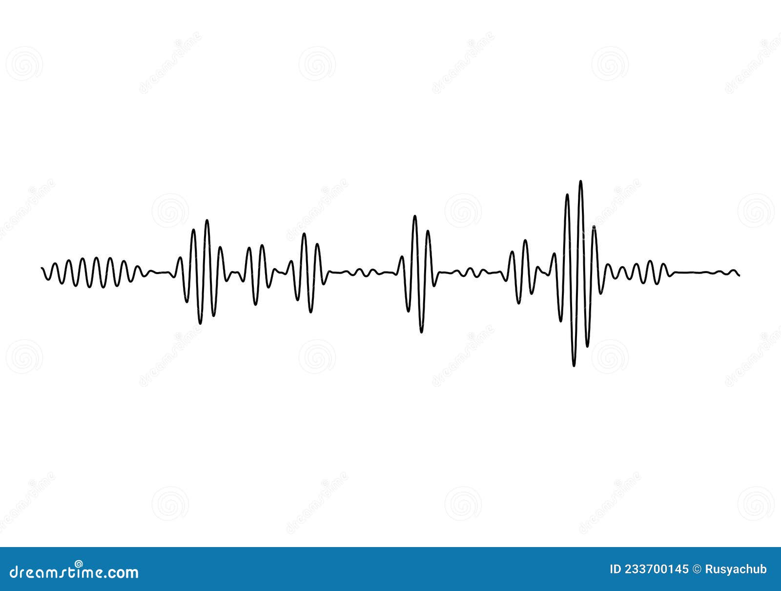 Visual Display of the Sound Signal Stock Vector - Illustration of ...