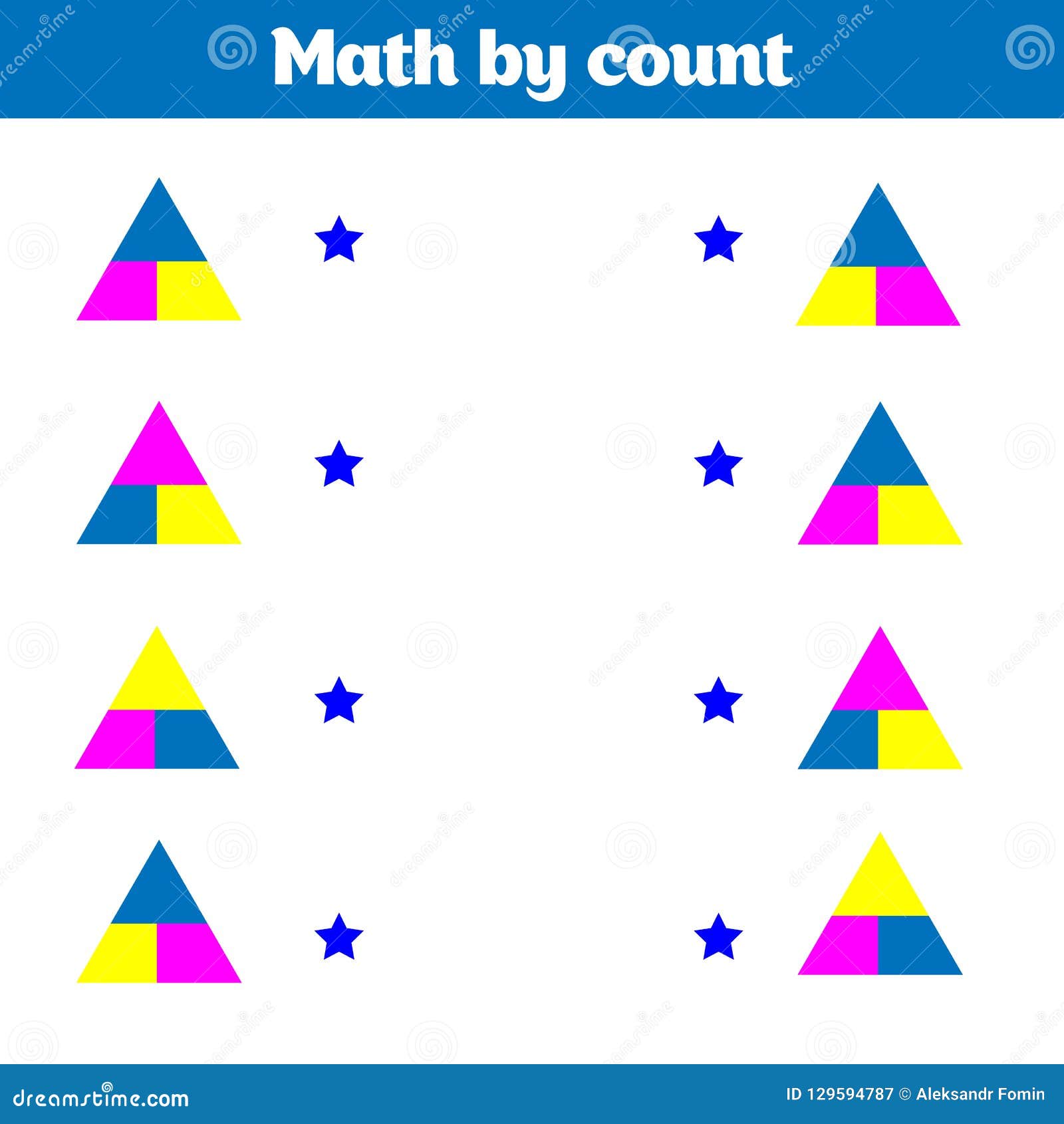 Visual Educational Game for Children. Worksheet for Preschool Kids ...