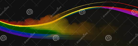 Visual Effect of the Appearance of a Rainbow on Stock Illustration ...