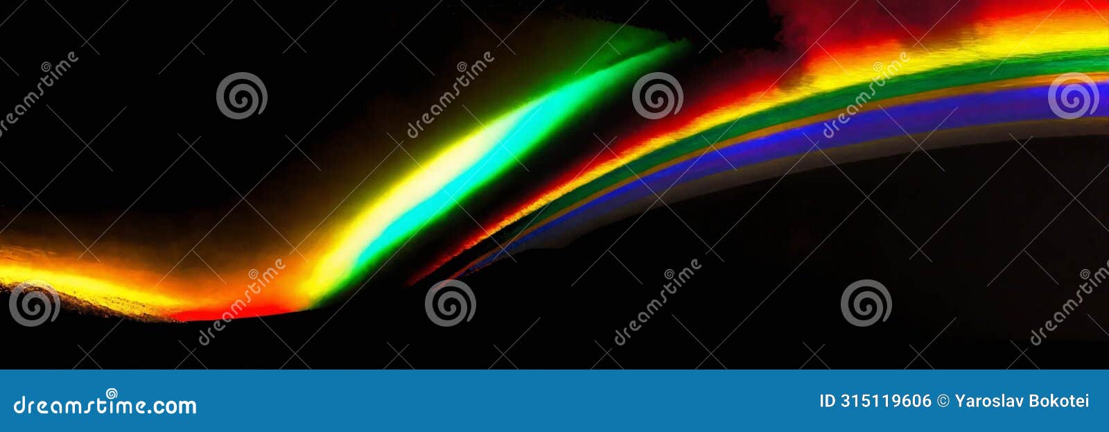Visual Effect of the Appearance of a Rainbow Stock Illustration ...