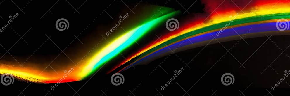 Visual Effect of the Appearance of a Rainbow Stock Illustration ...