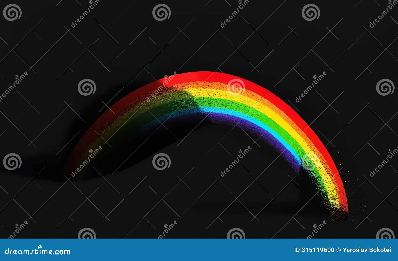 Visual Effect of the Appearance of a Rainbow on Stock Illustration ...