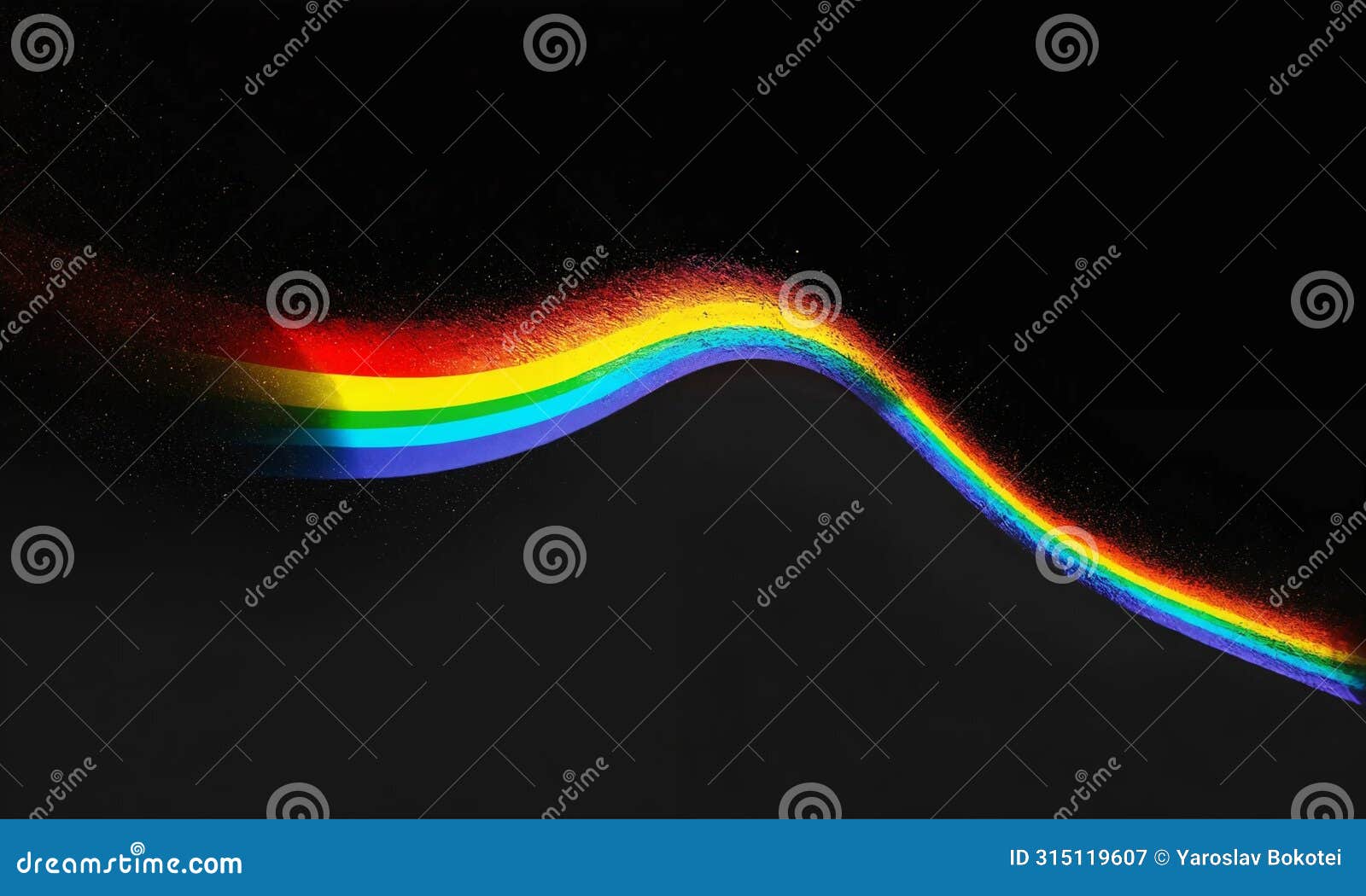 Visual Effect of the Appearance of a Rainbow Stock Illustration ...