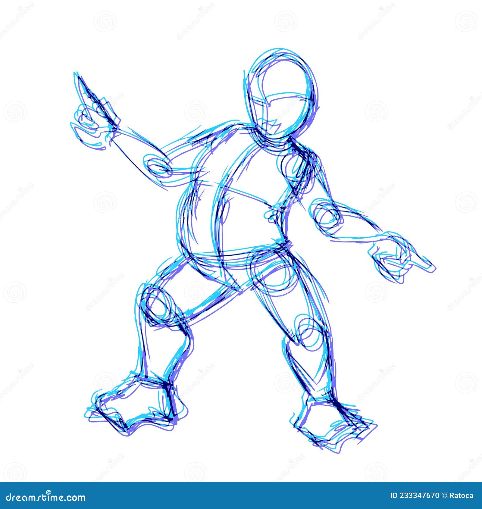 Visual Effect of Body Dancing Stock Vector - Illustration of abstract ...
