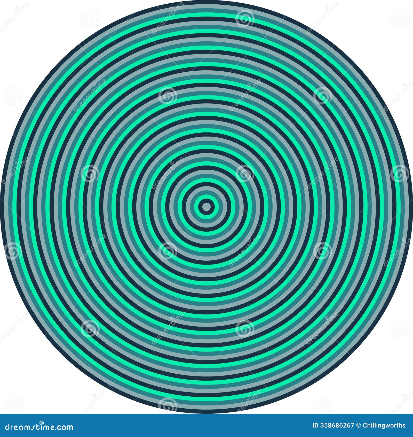 Visual Effect Created by Circles Getting Progressively Smaller Stock ...