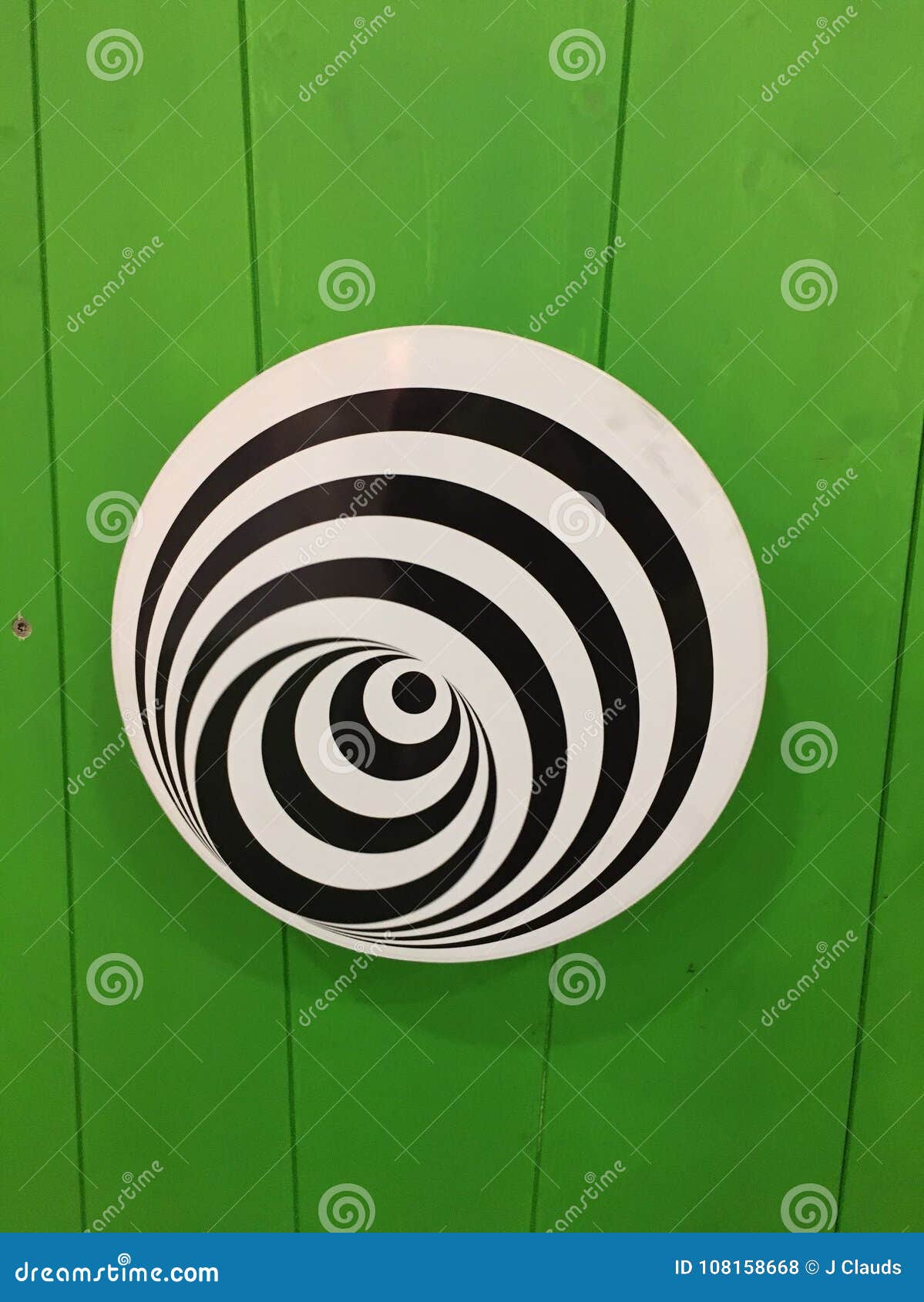 Visual Effect Turning Black and White Circles Stock Photo - Image of ...