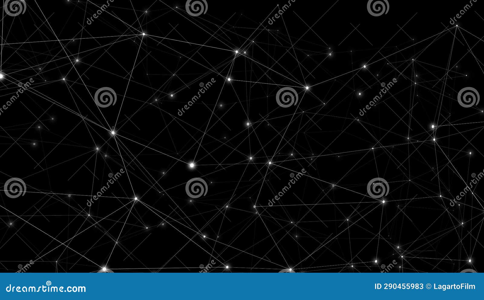 Visual Effects in Motion Connected Lines Flowing on a Contemporary ...