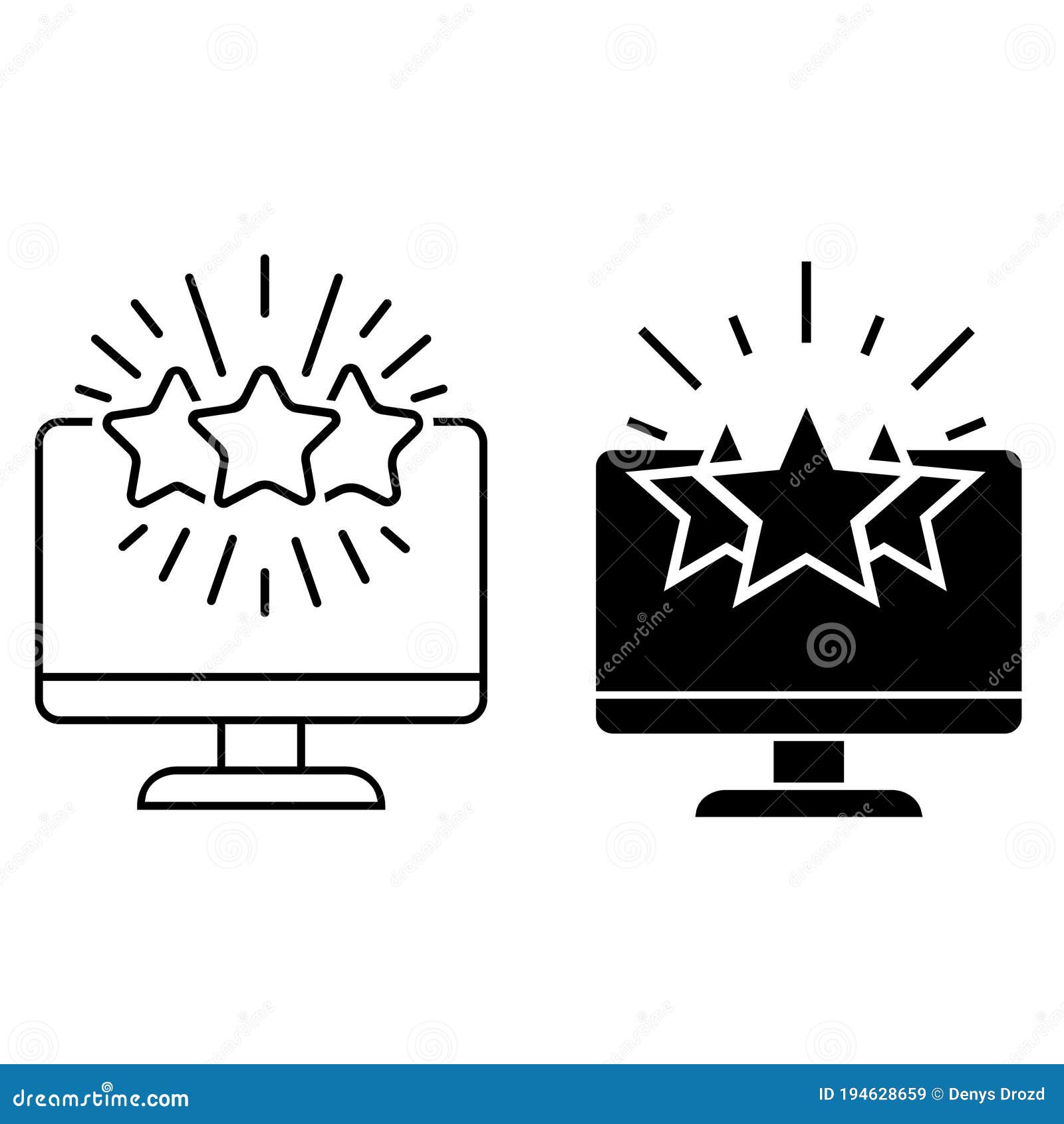 Visual Effects Vector Icon Set. Casting Illustration Sign Collection ...