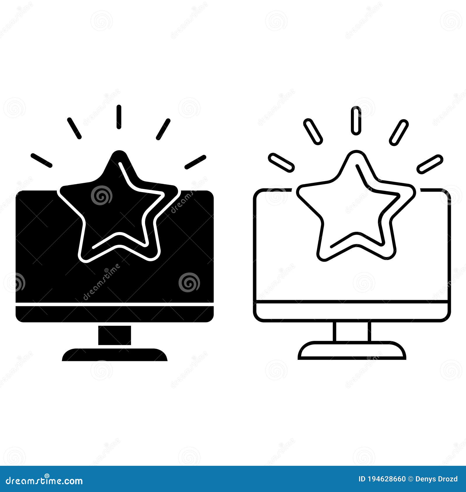 Visual Effects Vector Icon Set. Casting Illustration Sign Collection ...