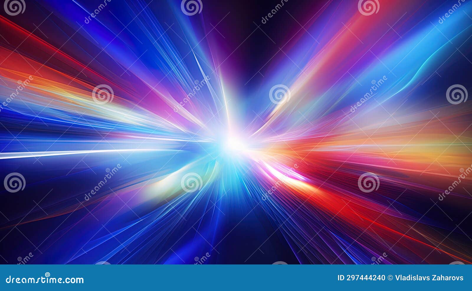 Visual Energy Flows and Light Flashes Shape an Abstract Background ...