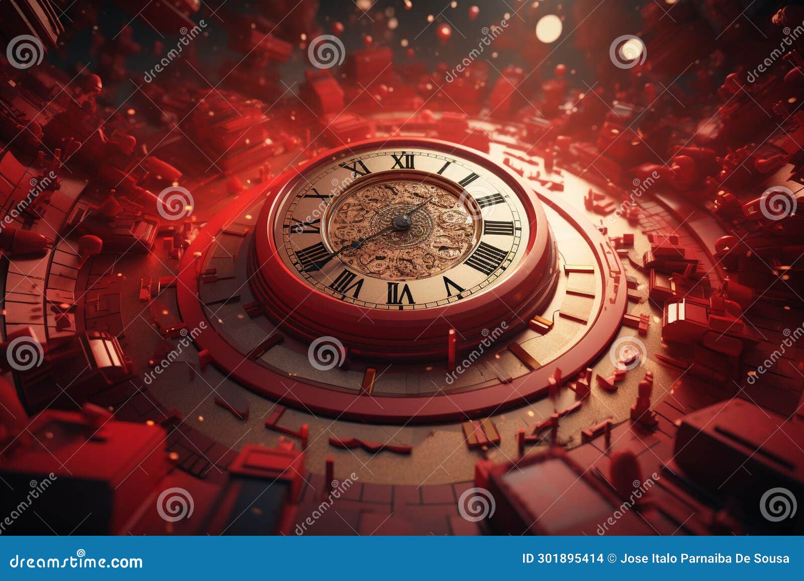 Visual Explorations of the Concept of Time Stock Illustration ...