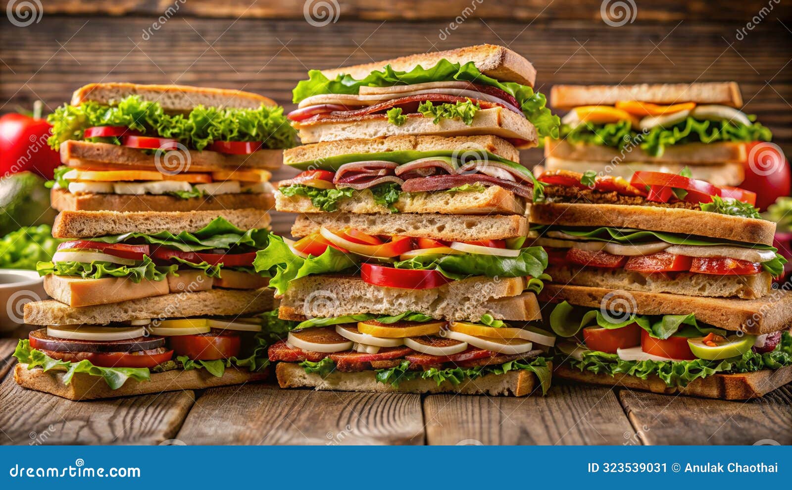 A Visual Feast of Delectable Sandwich Delights Generative AI Stock ...