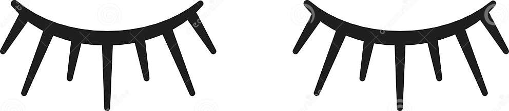 This Visual Features Two Sets of Stylized Eyelashes Showcasing Sharp ...