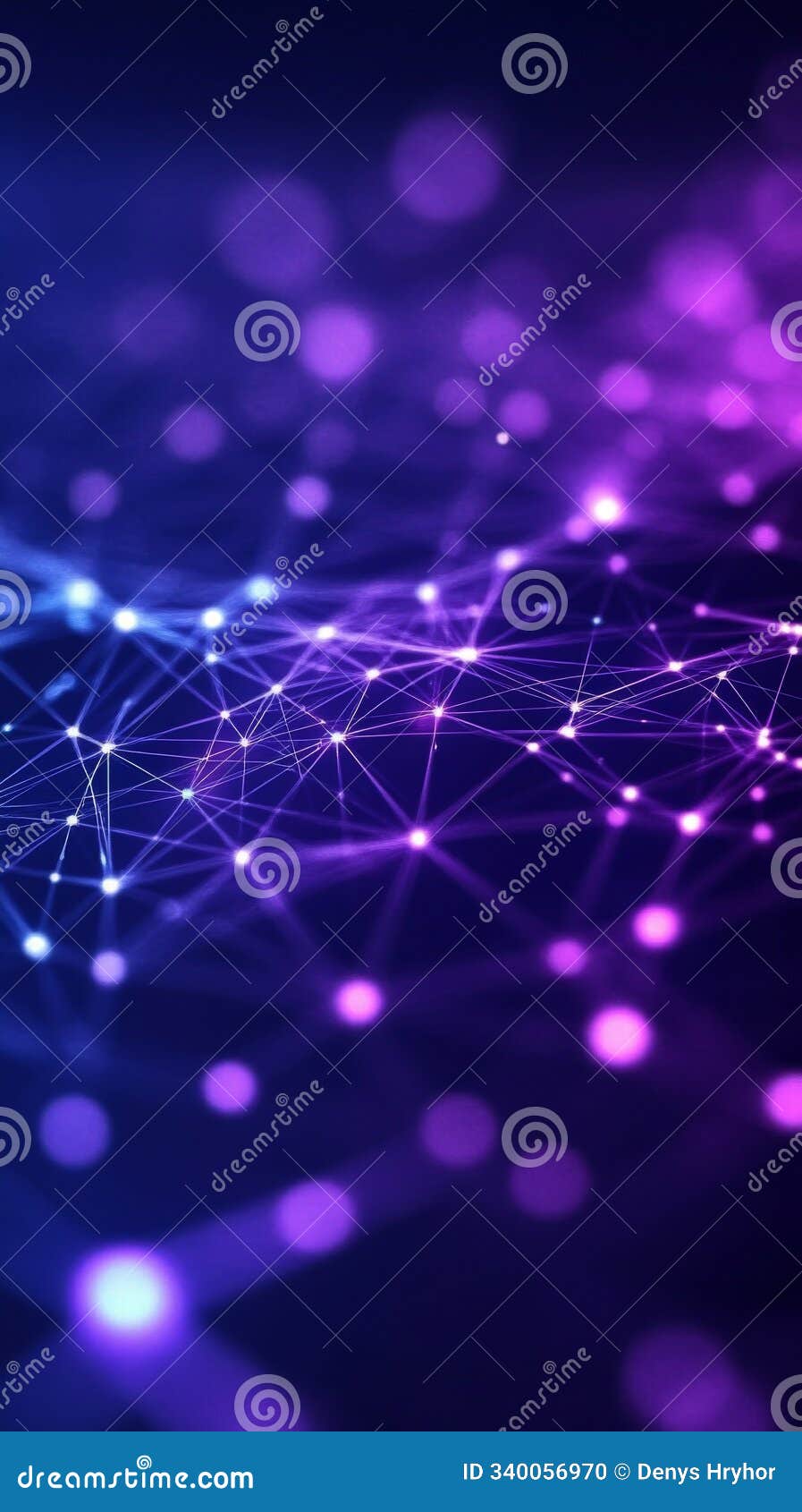 The Visual Features a Vibrant Network of Interconnected Lines and Nodes ...