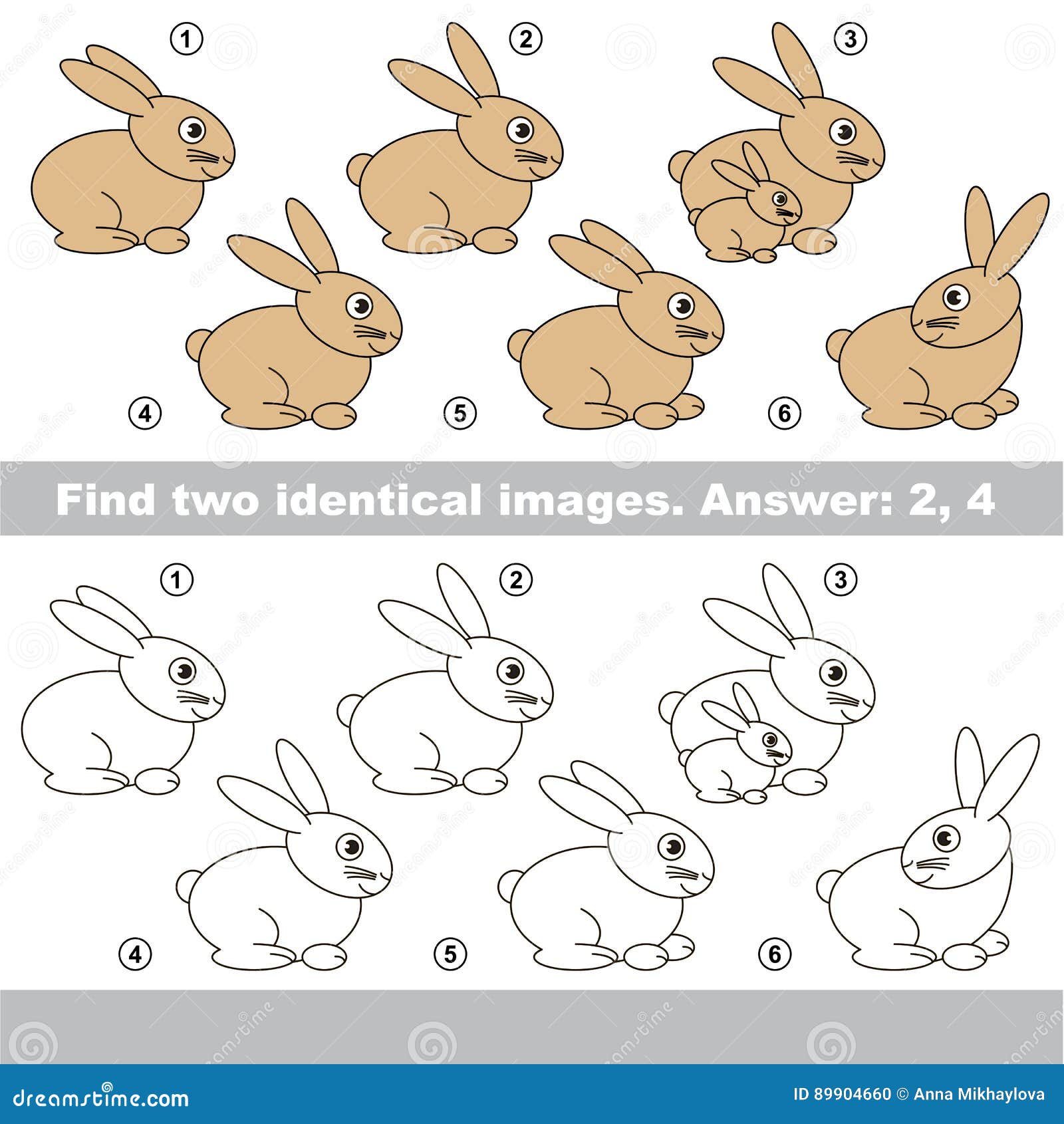 Visual Game. Find Hidden Couple of Objects. Stock Vector - Illustration ...