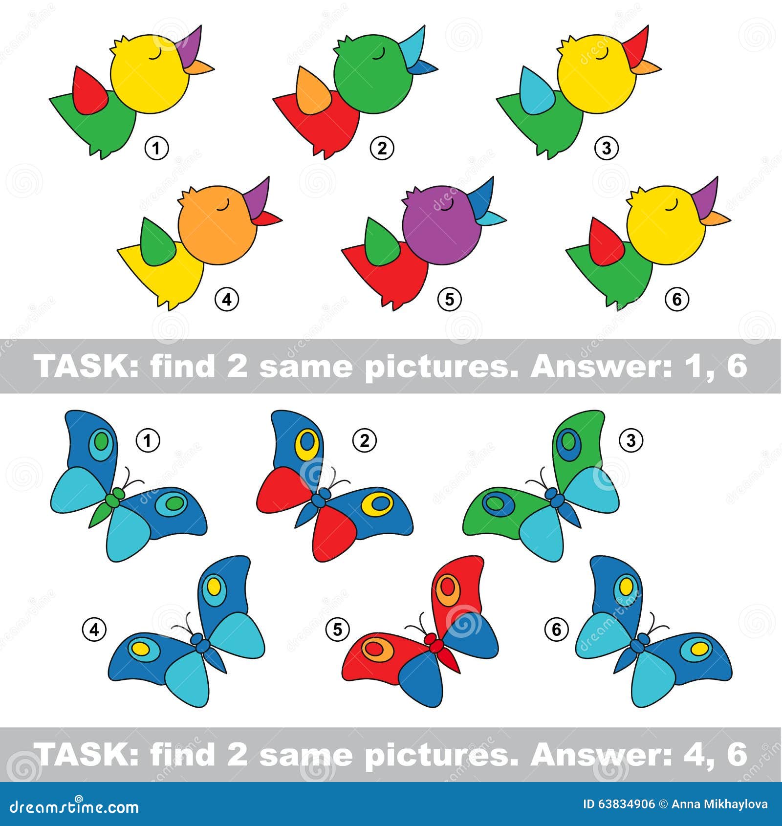 Find Bird That Looks In Other Direction, Springs Education Puzzle Game ...