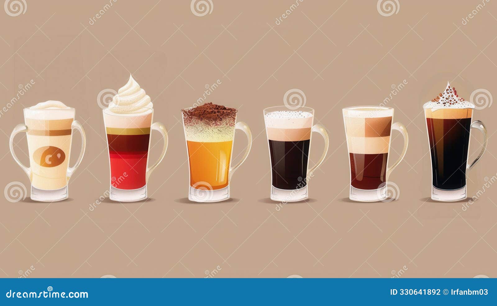 A Visual Guide To 594 Different Espresso Drinks. High Detailed Drink ...