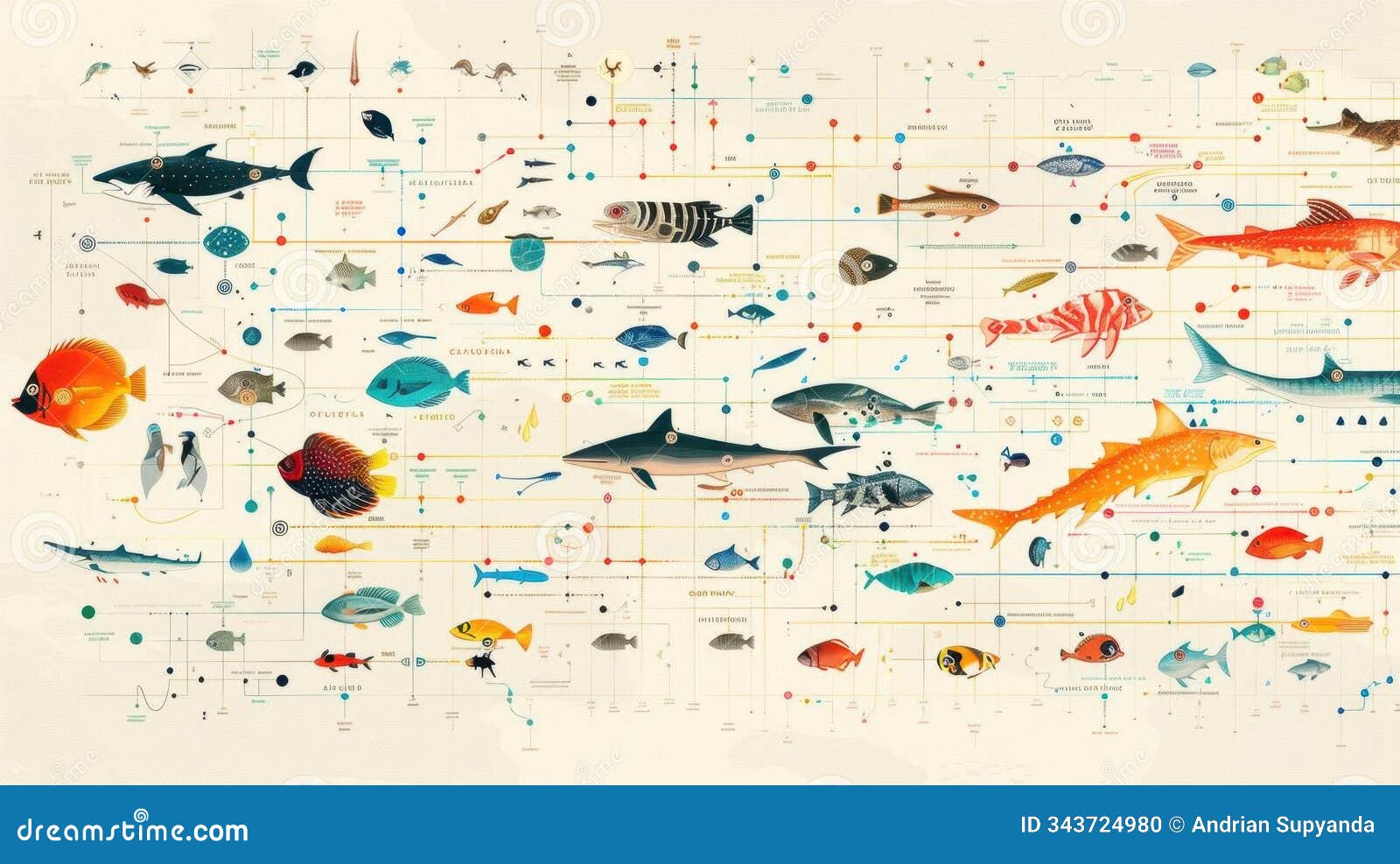 A Visual Guide To the Evolution of Fish Stock Illustration ...