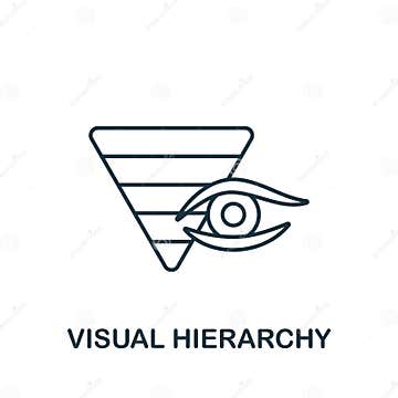 Visual Hierarchy Icon. Monochrome Simple Web Design Icon for Templates ...
