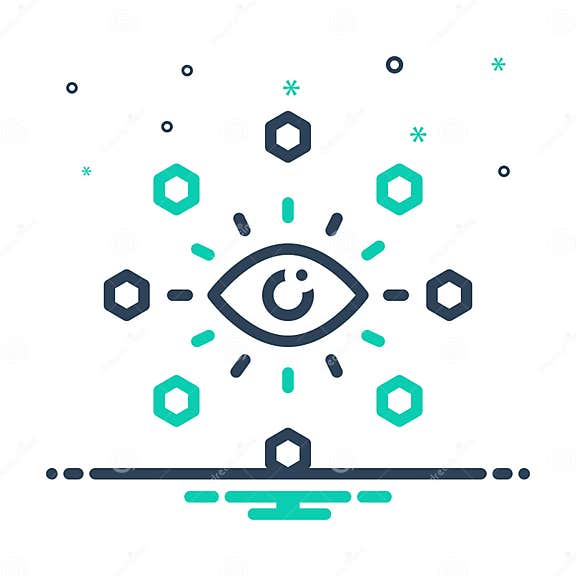 Mix Icon for Visual, Scene and Optical Stock Illustration ...