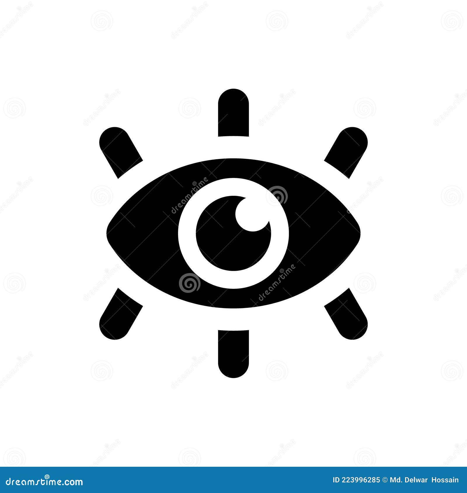 Visual identities icon stock vector. Illustration of vector - 223996285