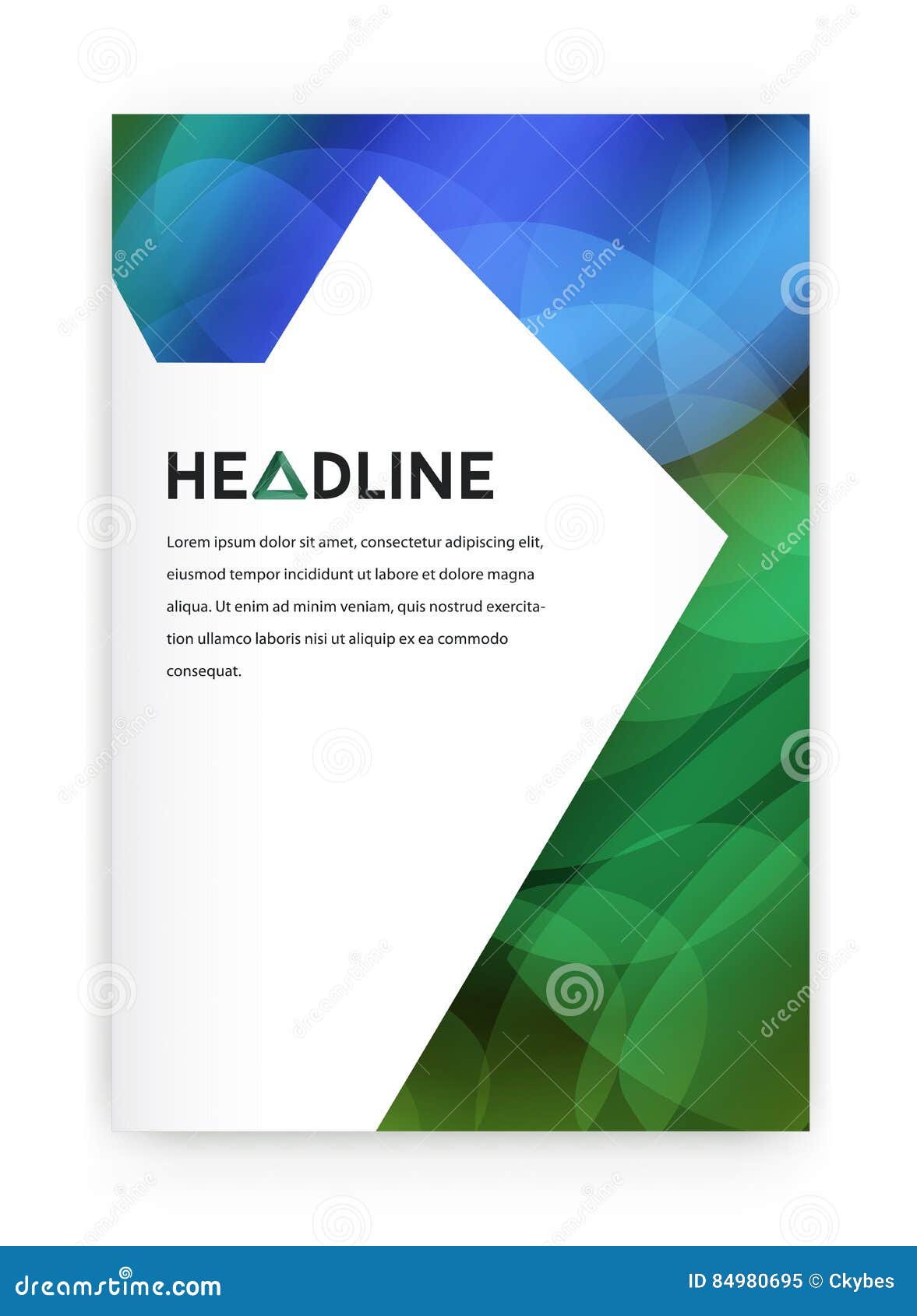 Visual Identity with Letter Logo Elements Bright Gradients Blend Stock ...