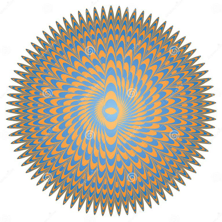 Visual Illusion of Rotation. Design Elemen Stock Vector - Illustration ...
