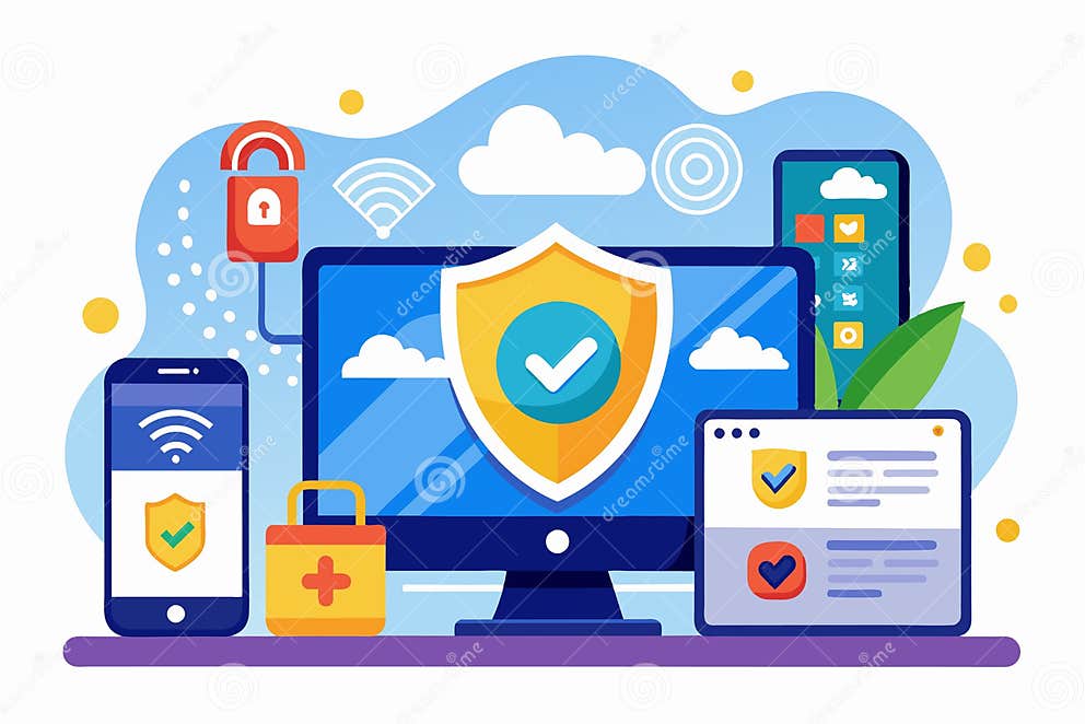 This Visual Illustrates the Concept of Securing Data Via a VPN on ... This Visual Illustrates the Concept of Securing Data Via a VPN on ...