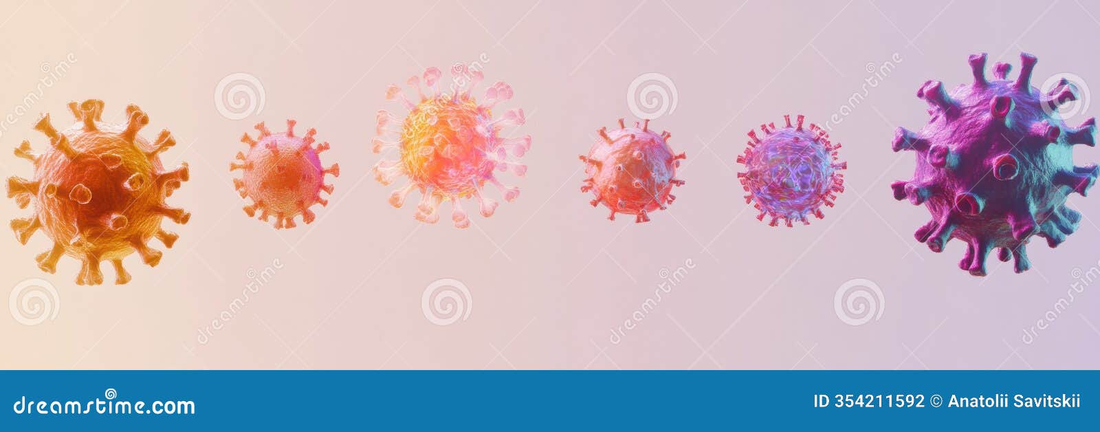 Progression of Virus Forms Showing Evolution from Simple To Complex ...