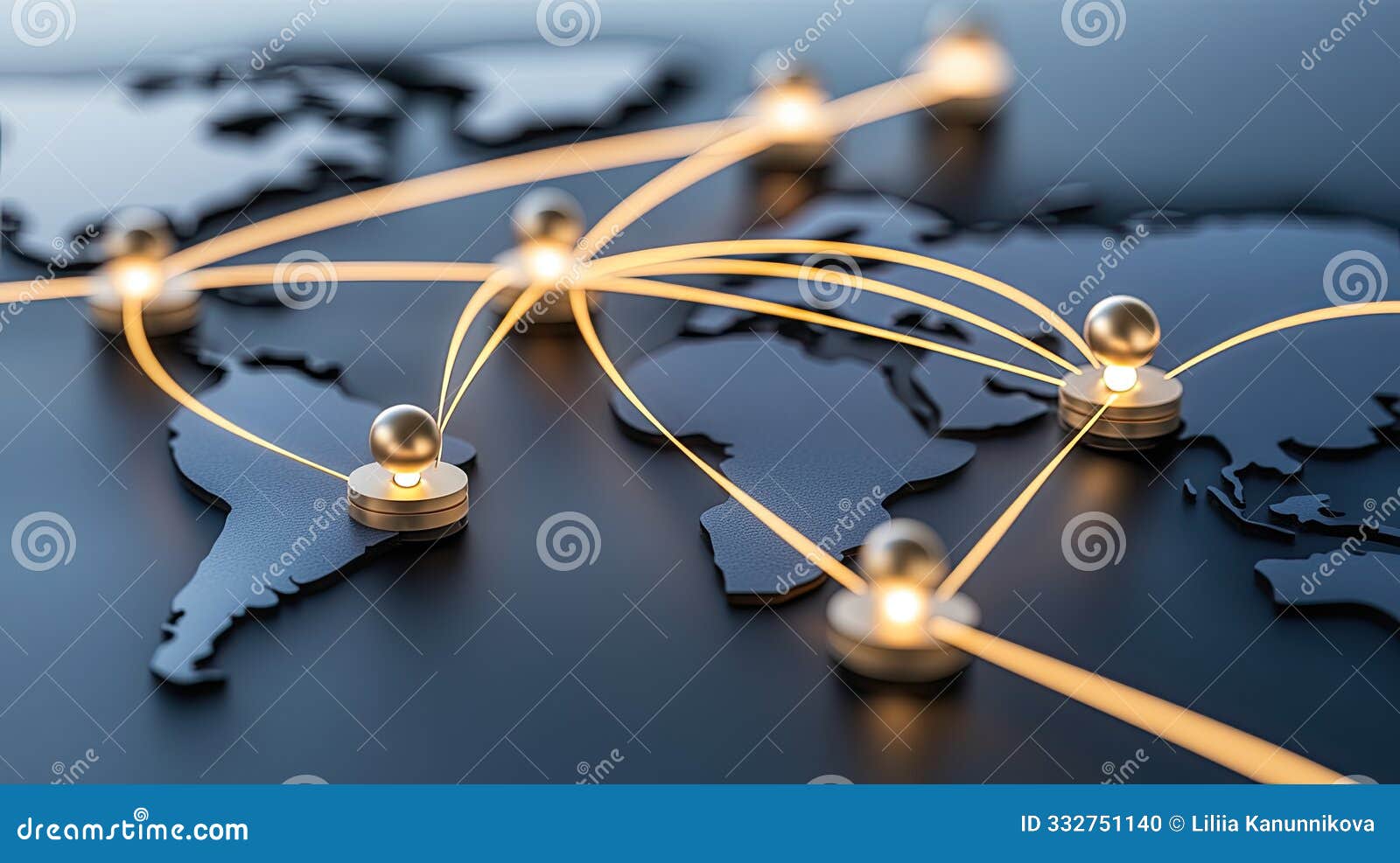This Map Illustrates Major Global Transport Routes, Highlighting ...
