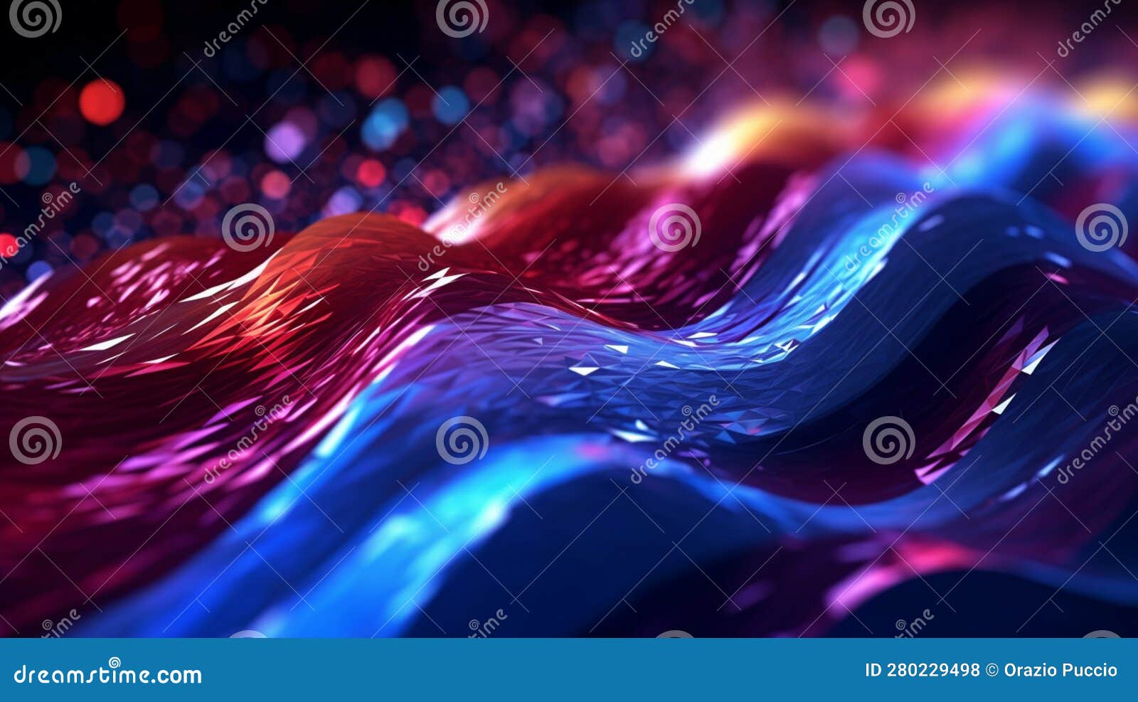 Visual Impact: Background of Fast Dynamic Moving Wave Lines - Blue and ...