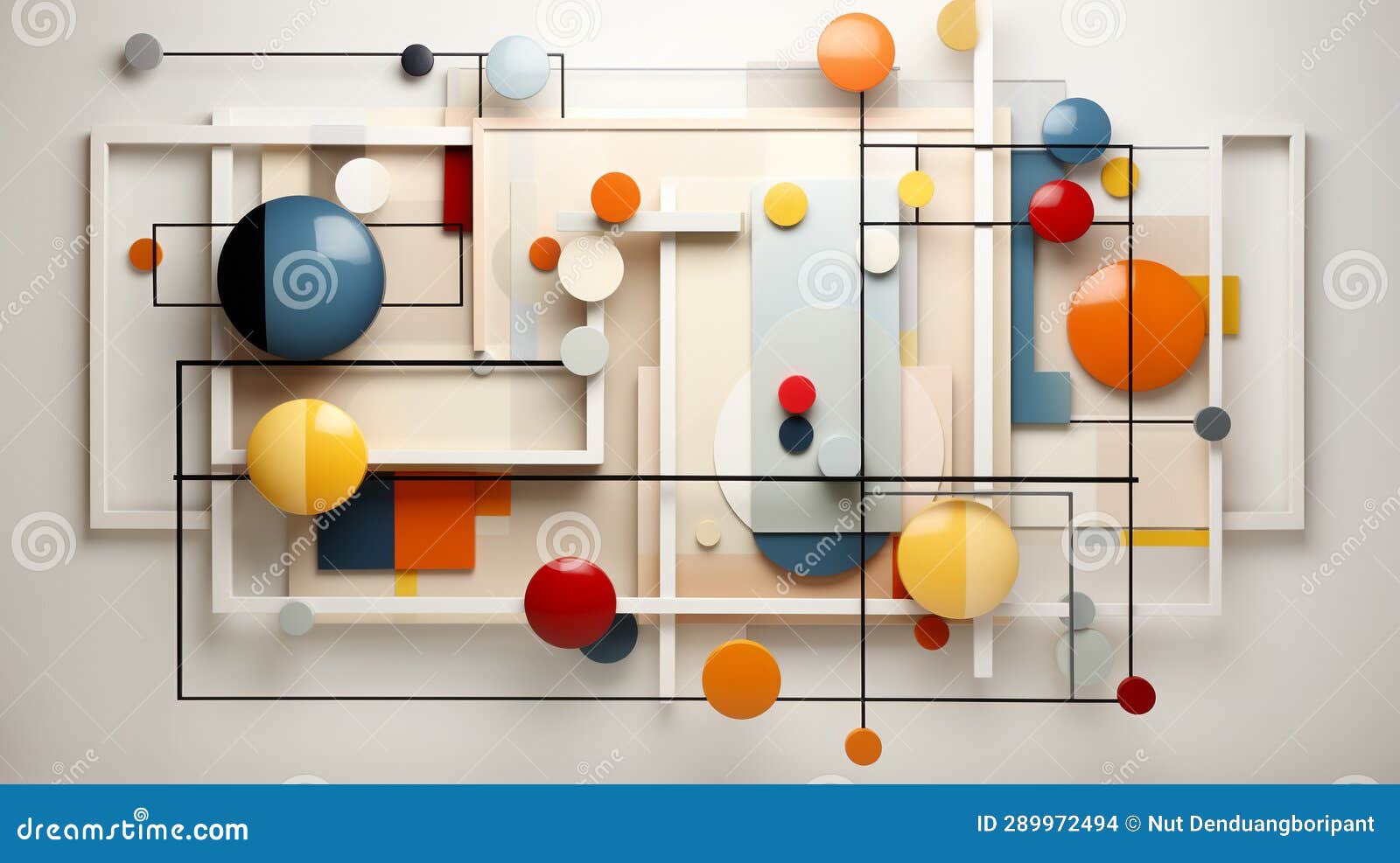 Visual Impact of Square, Triangle, and Circle Intersections Stock ...