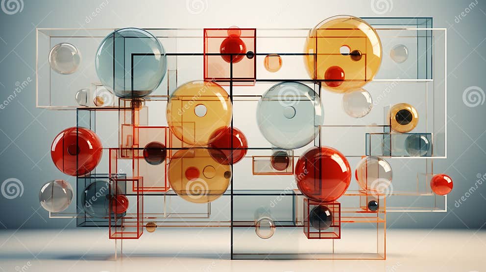 Visual Impact of Square, Triangle, and Circle Intersections Stock ...
