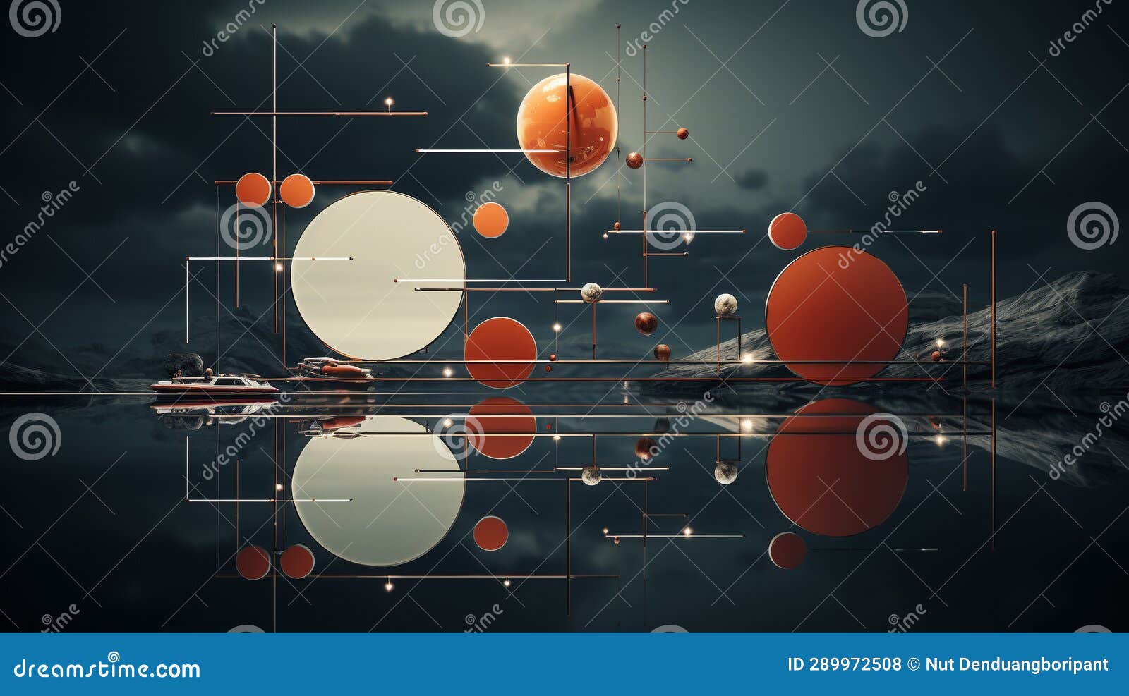 Visual Impact of Square, Triangle, and Circle Intersections Stock ...