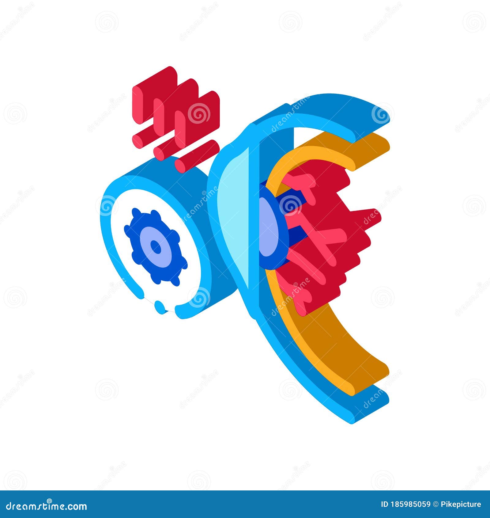 Visual Impairment Icon Vector Outline Illustration | CartoonDealer.com ...