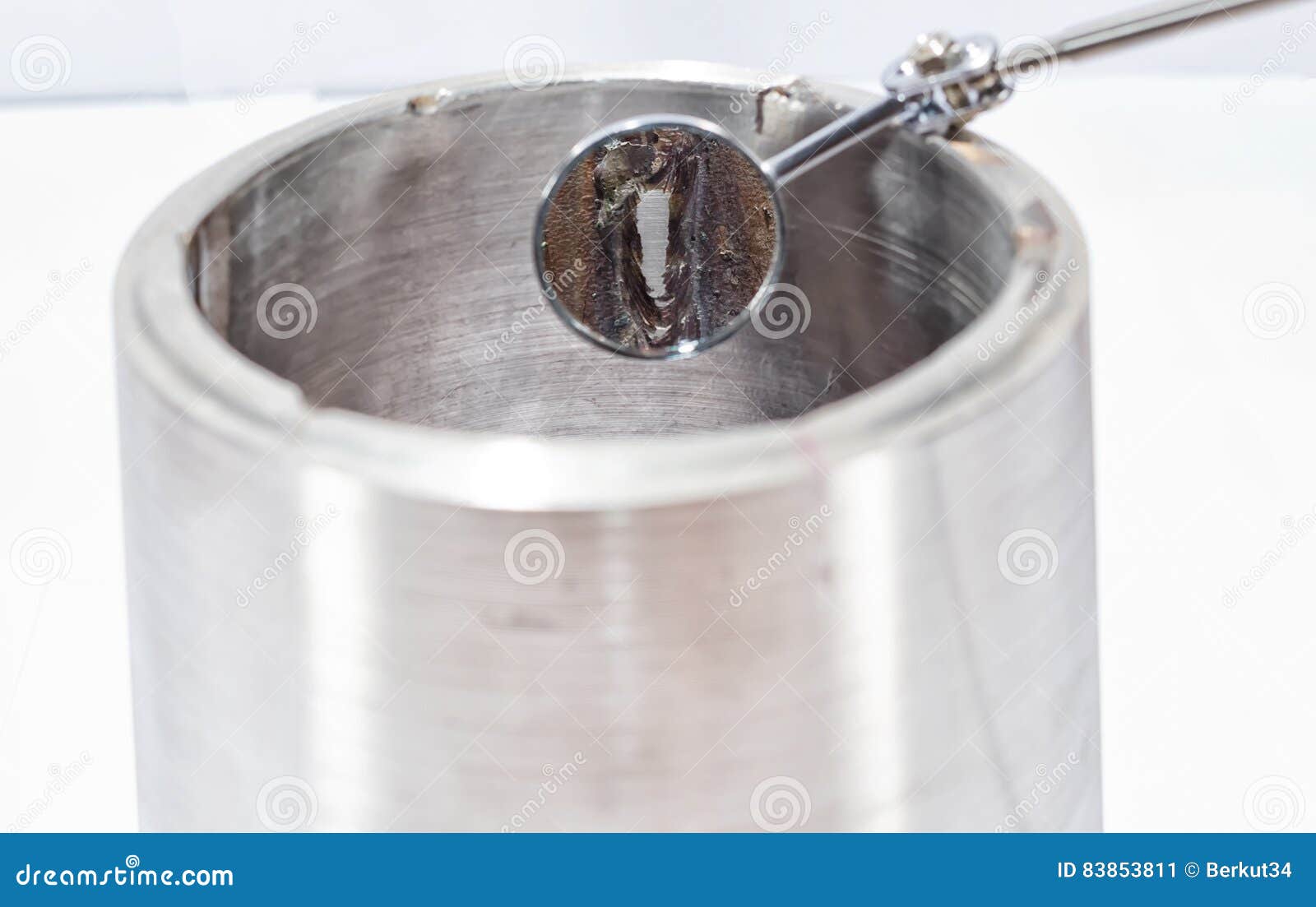 Visual Inspection of the Inner Surface of Welded Parts Stock Image ...