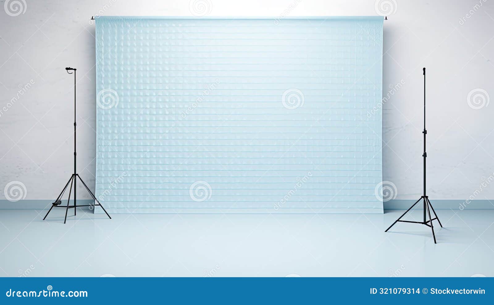 Visual Light Blue Studio Background Stock Illustration - Illustration ...