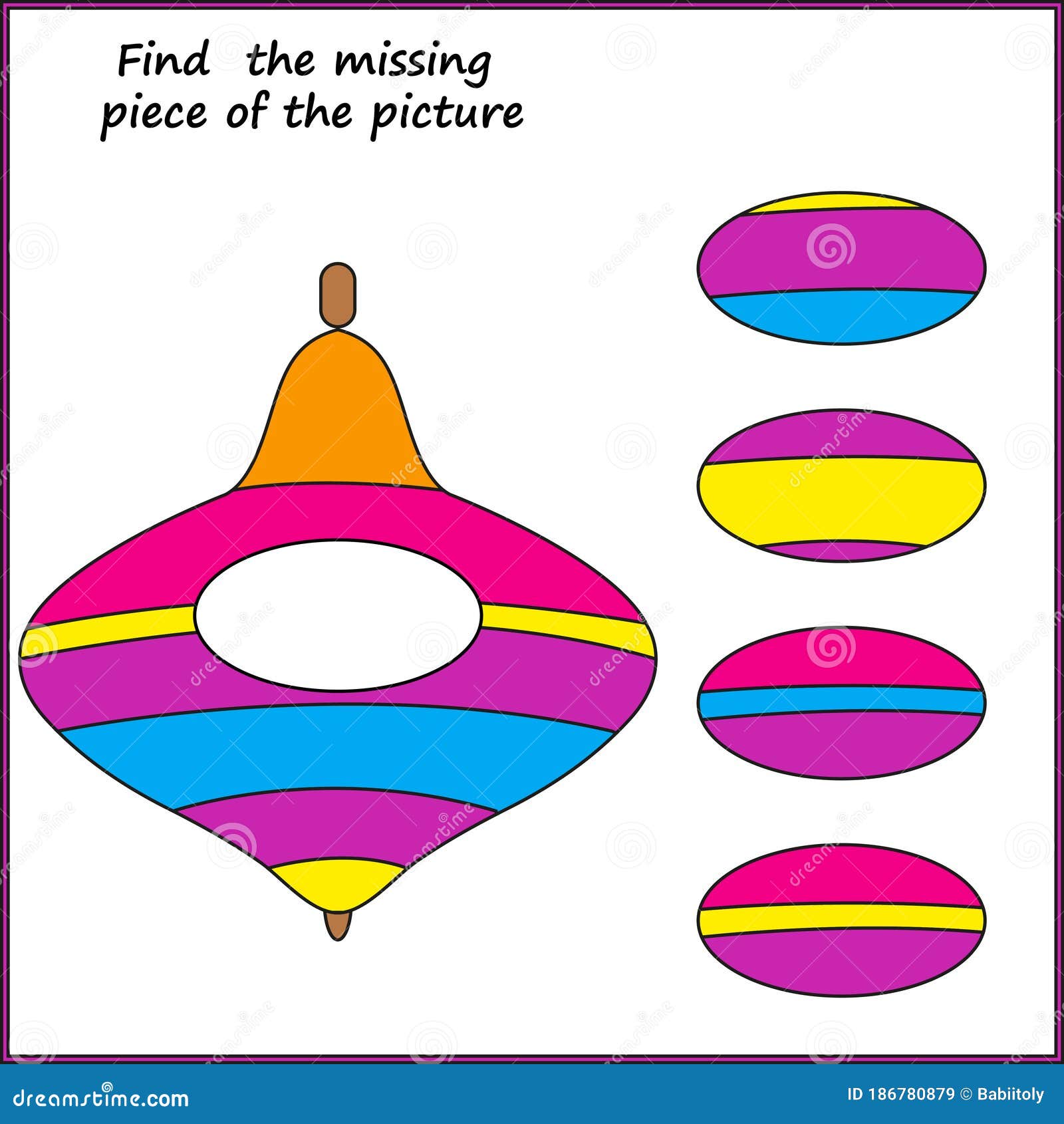 Visual Logic Puzzle: Puzzle Game for Kids. Worksheet for Children Stock ...