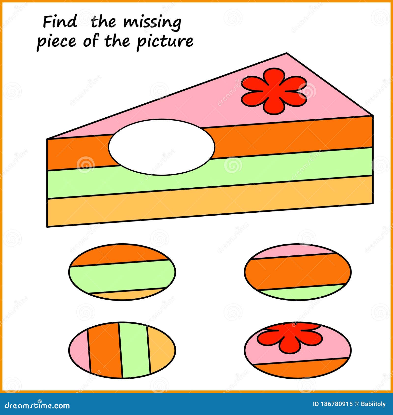 Visual Logic Puzzle: Puzzle Game for Kids. Worksheet for Children Stock ...
