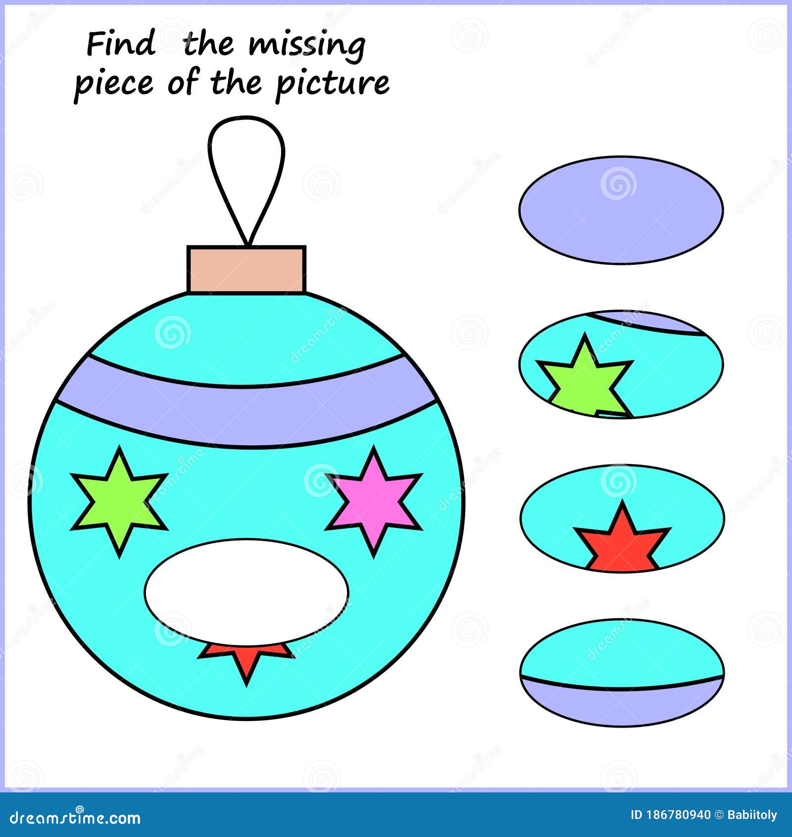 Visual Logic Puzzle: Puzzle Game for Kids. Worksheet for Children Stock ...